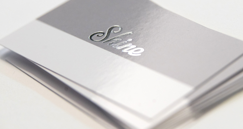 16pt Silk gloss business cards
