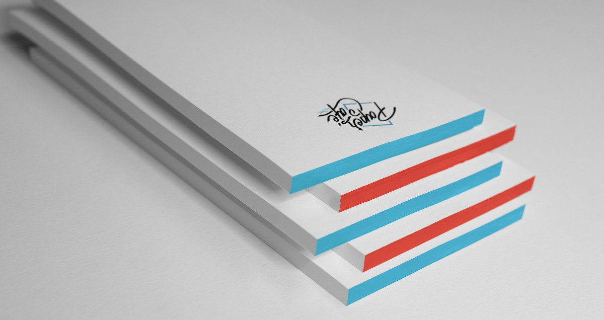 Bloc-notes personnalisés avec tranches colorées